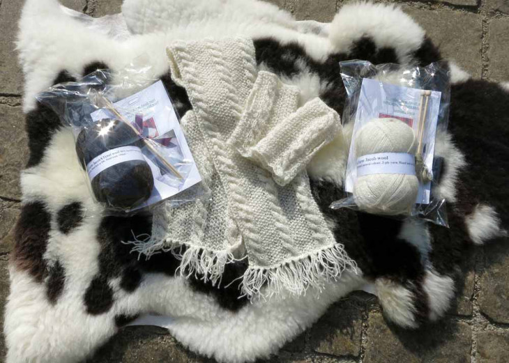 JACOB SHEEP WOOL PRODUCTS; Wool, cushions, throws etc